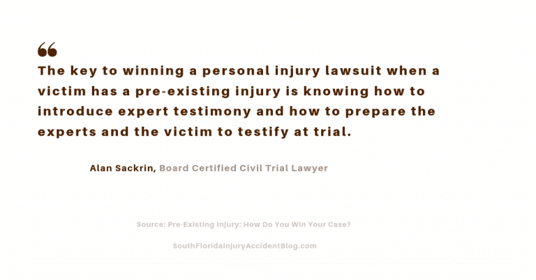 Pre-Existing Injury: How To Win Your Case in 2025 | South Florida ...